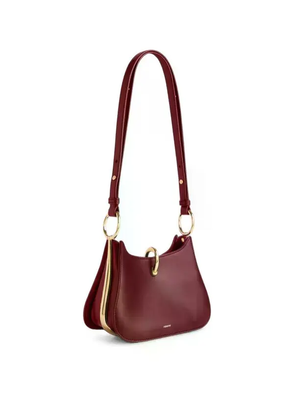 Rabanne Small Ring Shoulder Bag - Red