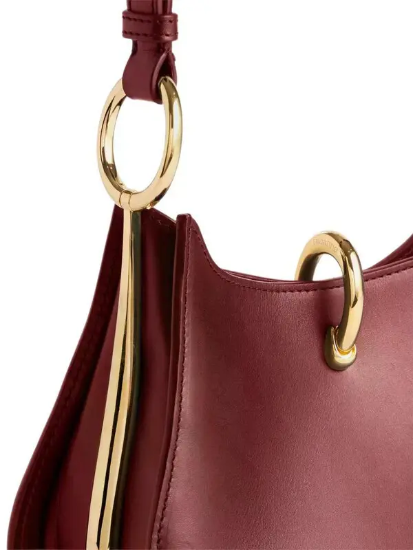 Rabanne Small Ring Shoulder Bag - Red