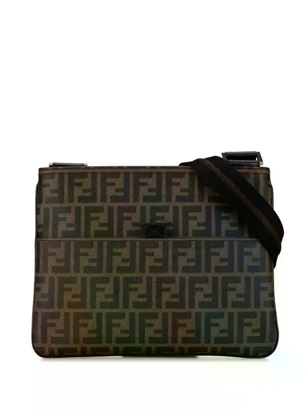 Fendi Zucca Coated Canvas Crossbody Bag - Brown