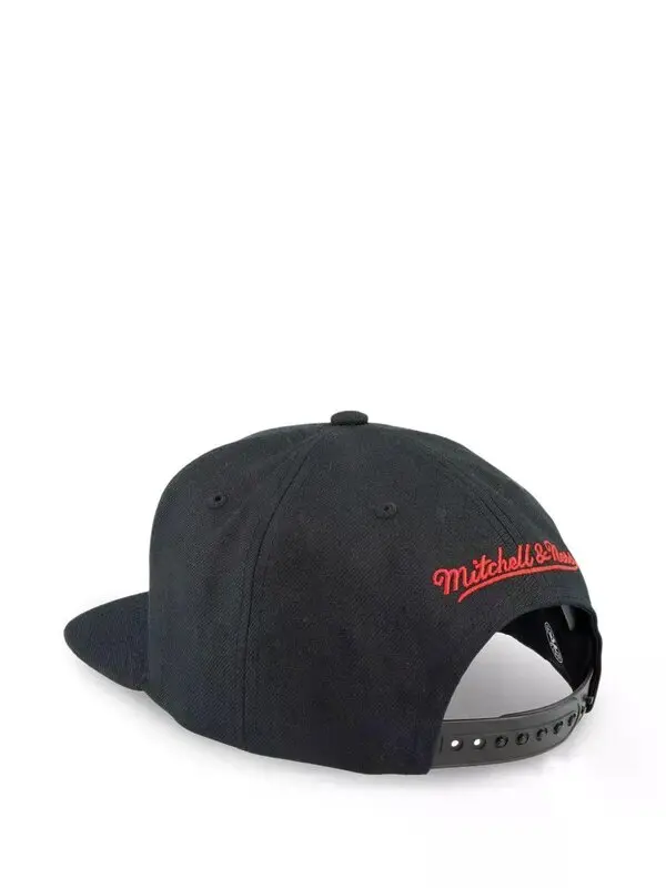 Mitchell & Ness Logo-embroidery Cap - Black
