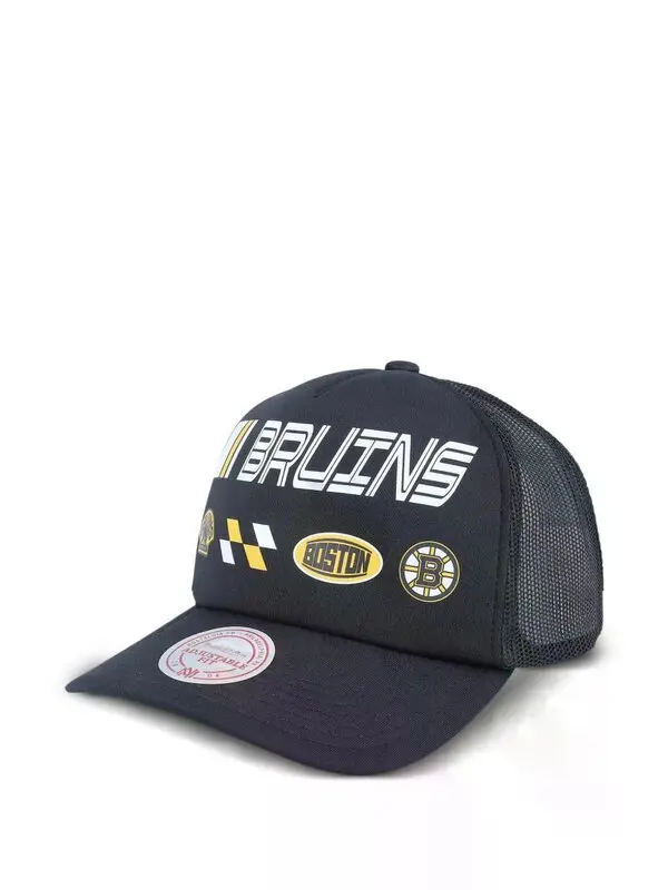 Mitchell & Ness Boston Bruins Speedway Trucker Cap - Black