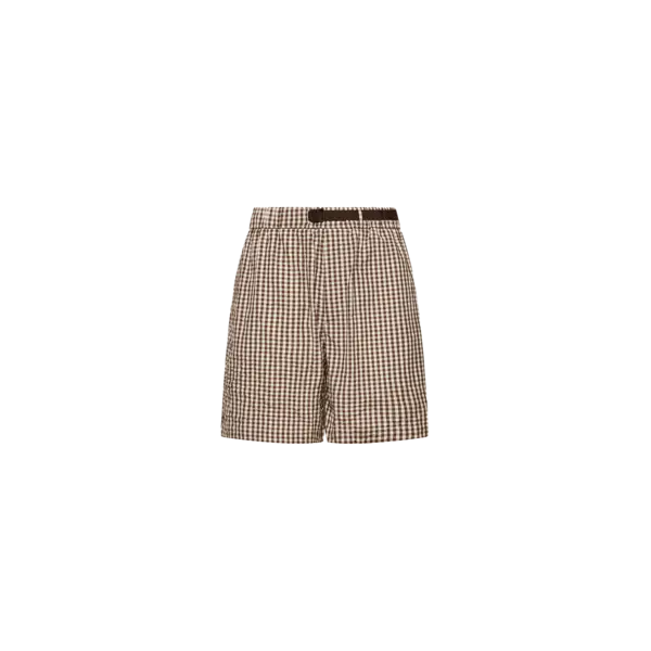 Moncler Vichy Cotton Blend Shorts