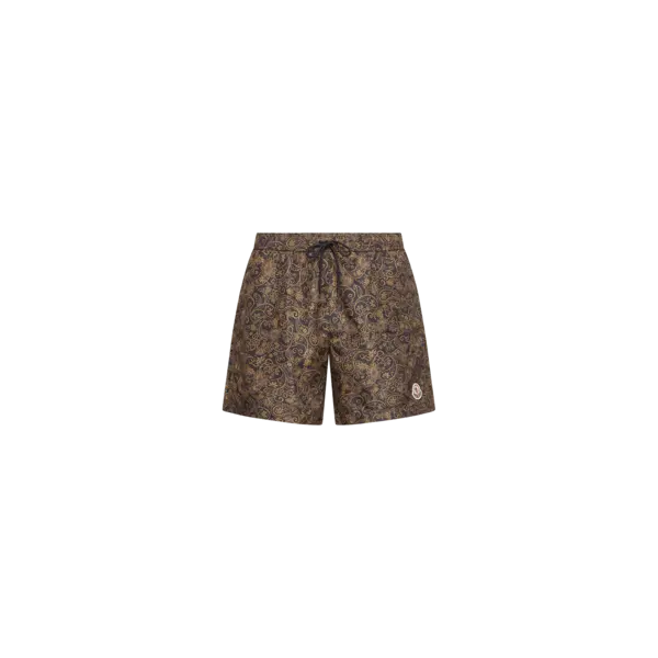 Moncler Paisley Print Swim Shorts - Blue