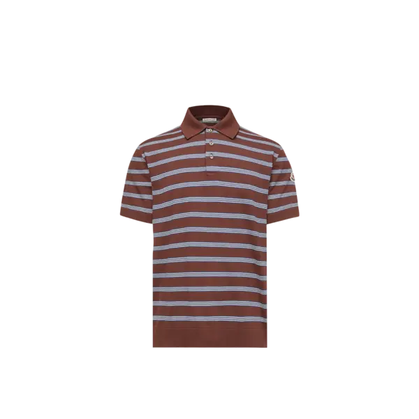 Moncler Striped Cotton Polo Shirt - Multicolour