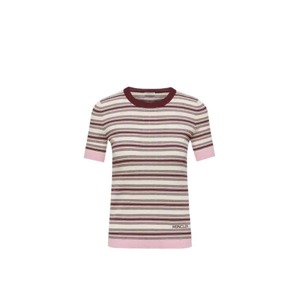 Moncler Striped Cotton T-shirt - Multicolour