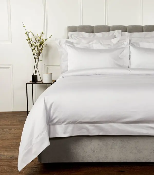 CELSO DE LEMOS Bourdon Super King Duvet Cover - Ivory