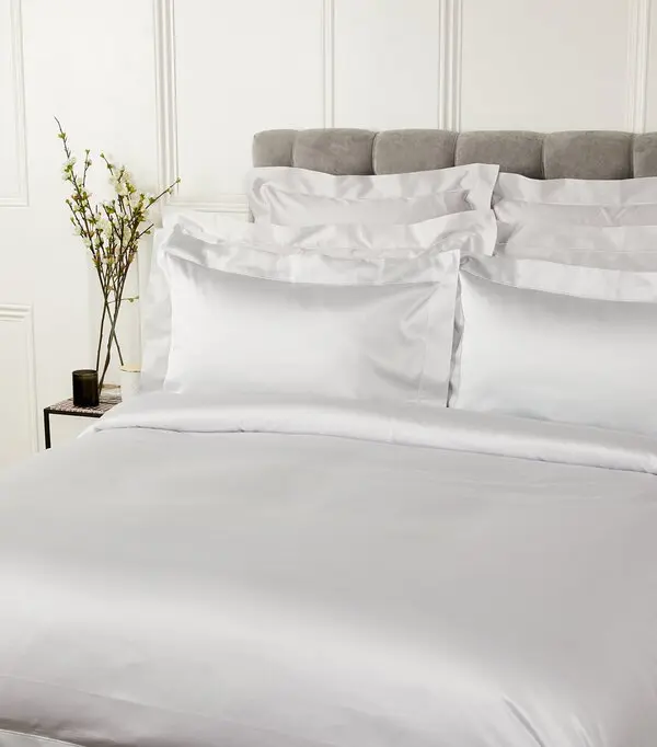 CELSO DE LEMOS Bourdon Super King Duvet Cover - Ivory
