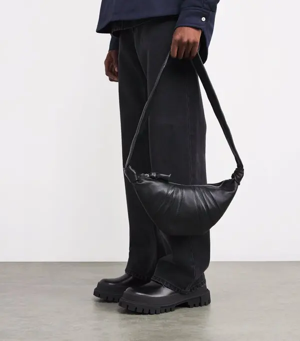 LEMAIRE Small Croissant Bag - Black