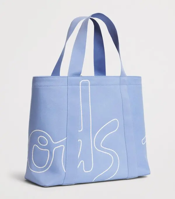 Harrods Cotton Logo Tote Bag