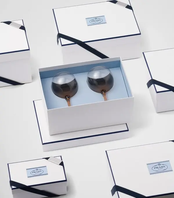 Prada New York Red Wine Glasses
