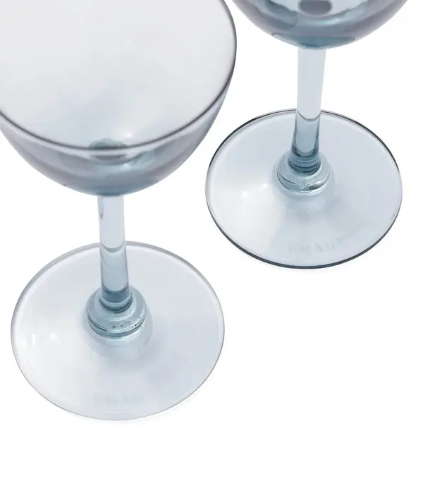 Prada Set Of 2 New York Cocktail Glasses