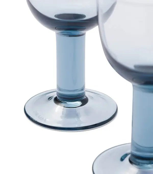 Prada Plinth White Wine Glasses