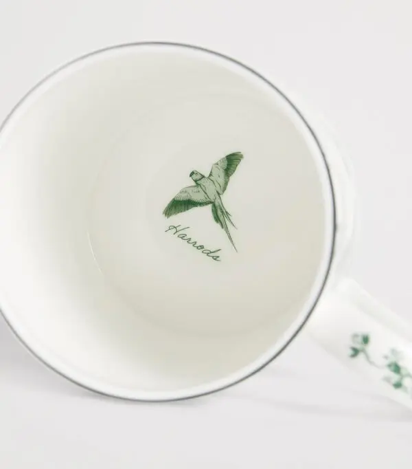 Harrods Bone China Toile Mug - Green