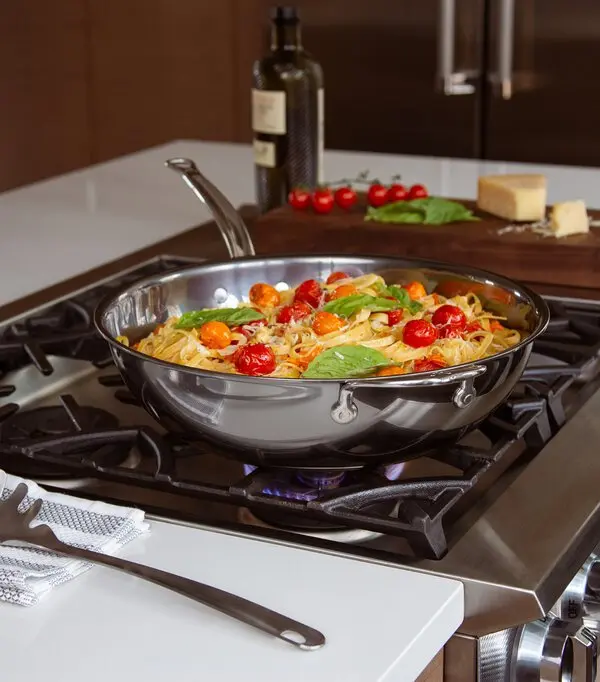 HESTAN Stainless Steel Nanobond Chef’s Pan