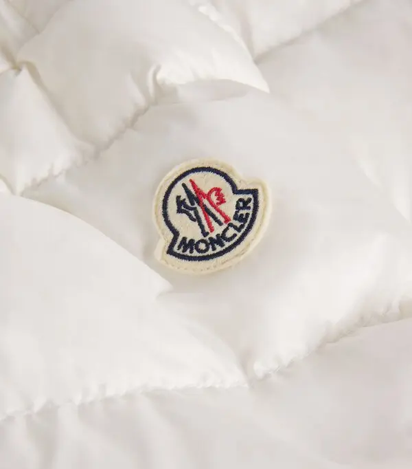Moncler Shearling Trim Boed Puffer Jacket - Beige