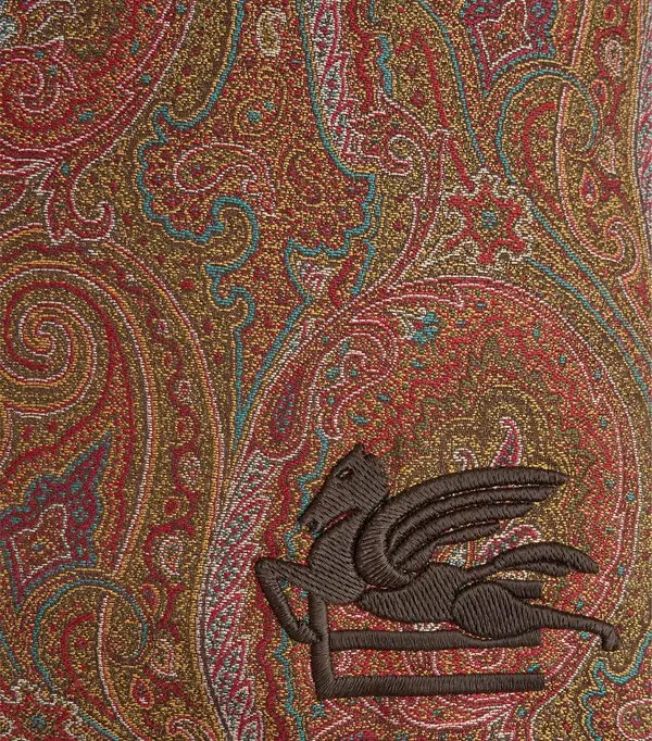 Etro Cotton-blend And Suede Arnica Cushion - Brown