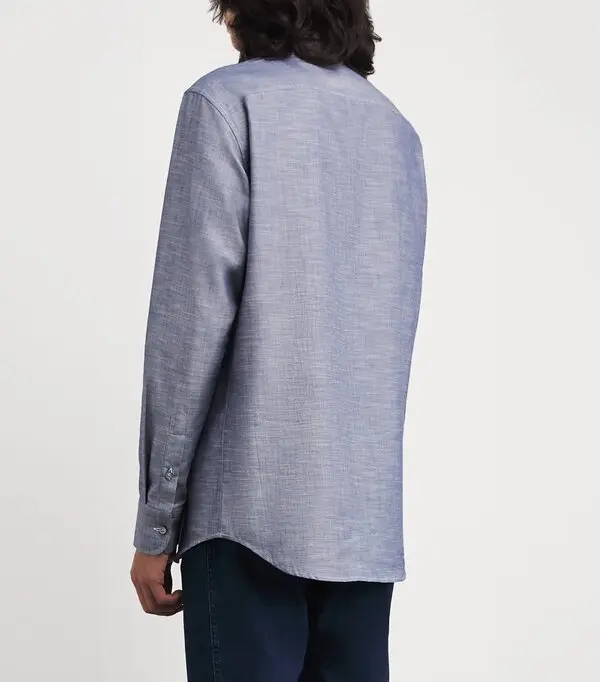 Brioni Cotton Point Collar Shirt