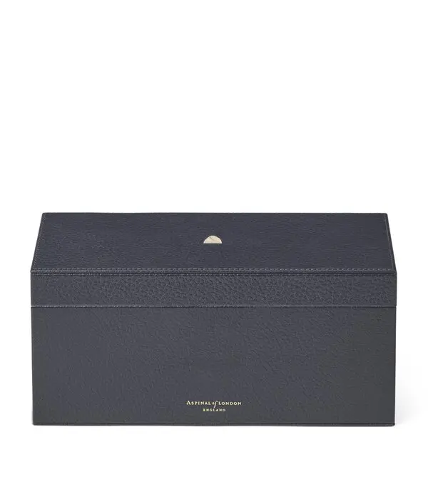 ASPINAL OF LONDON Leather-cased Tumble Tower Set