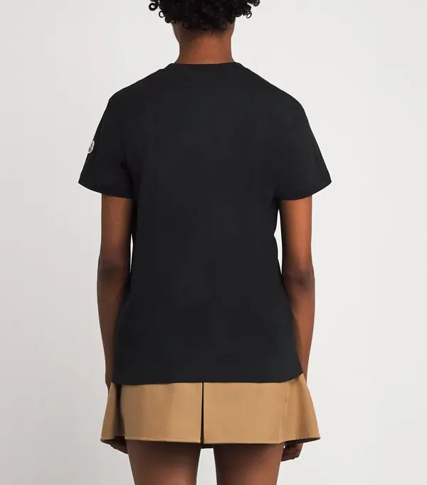 Moncler Cotton T-shirt With Embroidered Logo