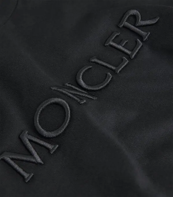 Moncler Cotton T-shirt With Embroidered Logo
