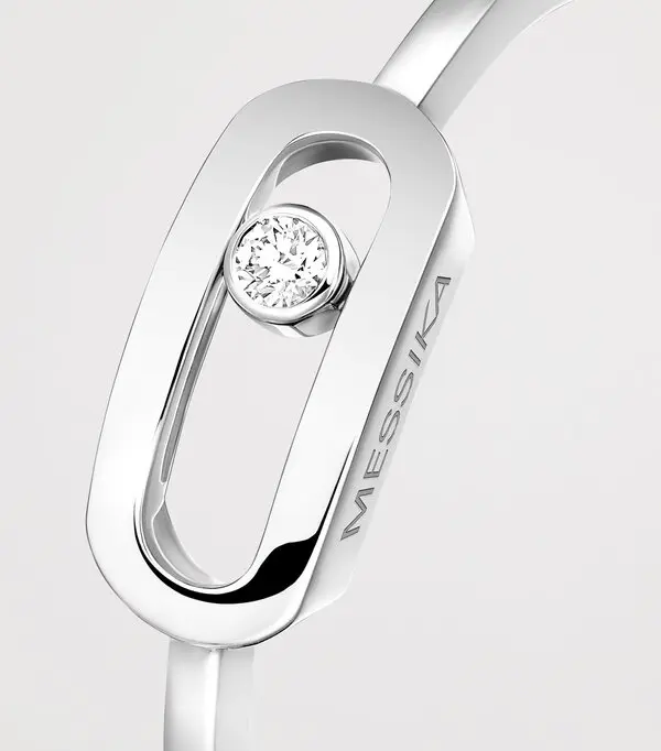 Messika Move Uno 18 Karat White Gold Diamond Ring
