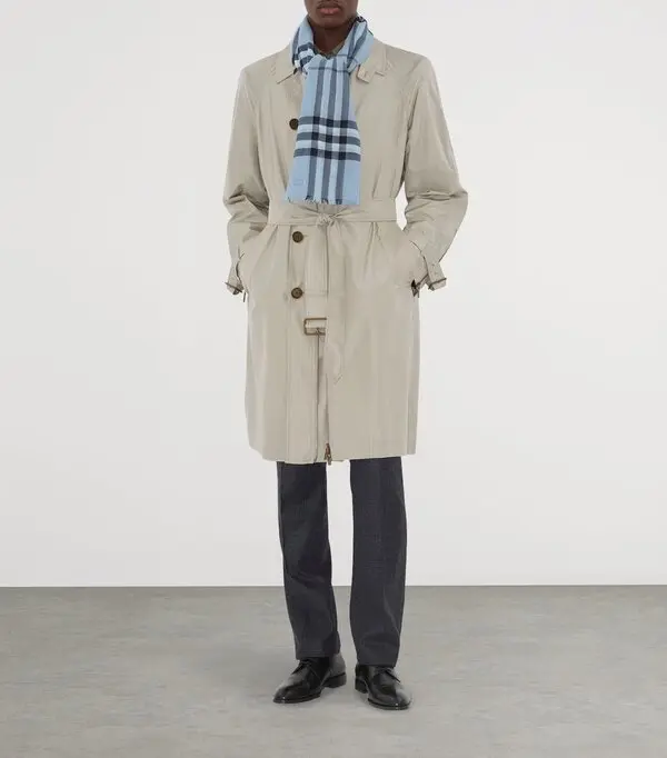 Burberry Wool Wide Check Scarf