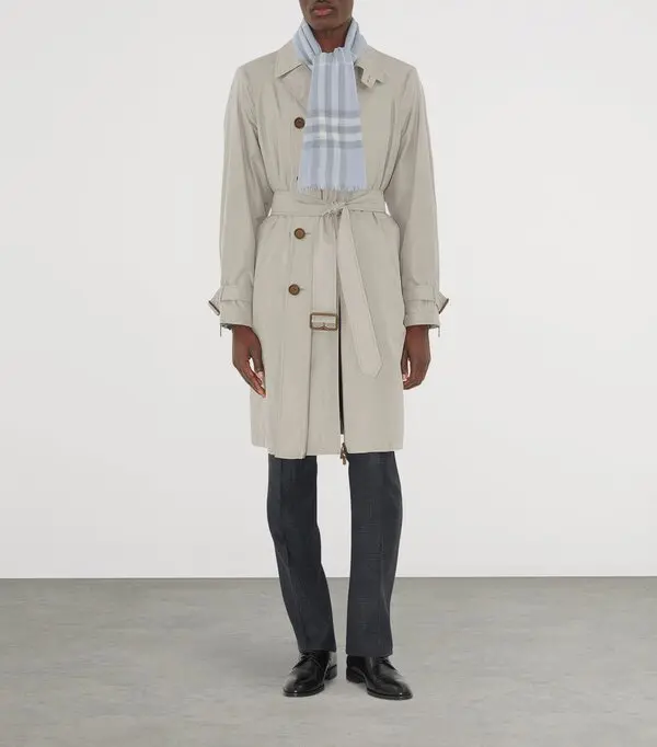 Burberry Wool Wide Check Scarf