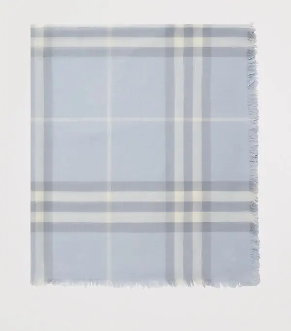Burberry Wool Wide Check Scarf