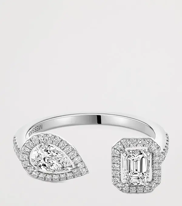 Messika My Twin Toi Et Moi Diamond Ring In 18k White Gold