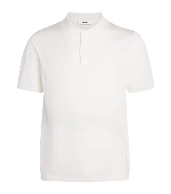 Sandro Knitted Polo Shirt
