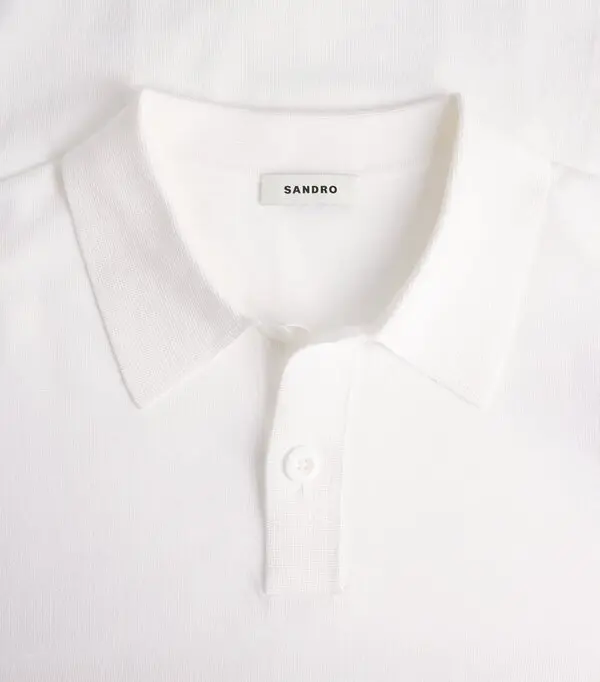 Sandro Knitted Polo Shirt