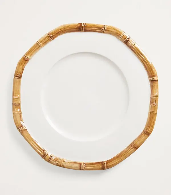 LES-OTTOMANS Ceramic Bamboo Plate