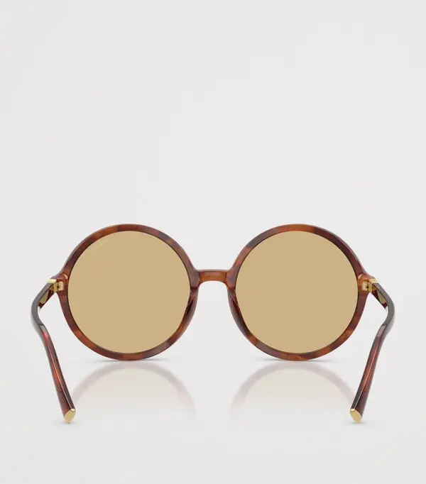 Miu Miu Acetate Oversized Round Sunglasses