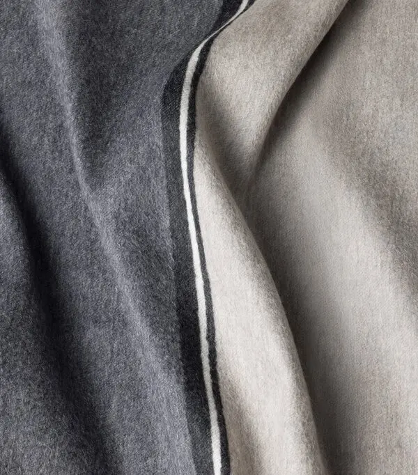 Prada Wool-cashmere Two-tone Throw