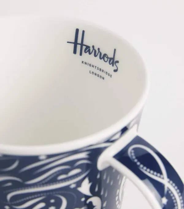 Harrods Knights Of Brompton Road Mug - Blue