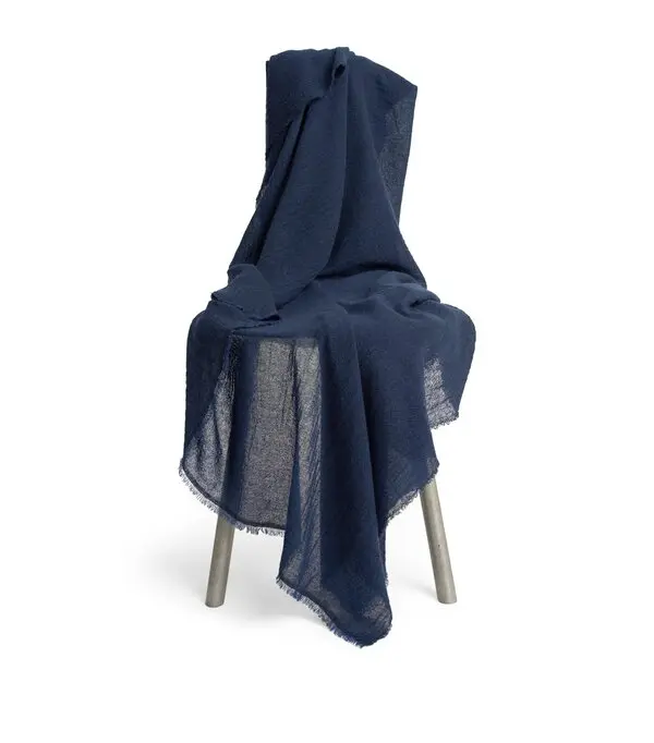 OYUNA Cashmere Woven Esra Throw - Purple