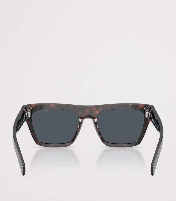 Prada Acetate Rectangular Sunglasses - Brown