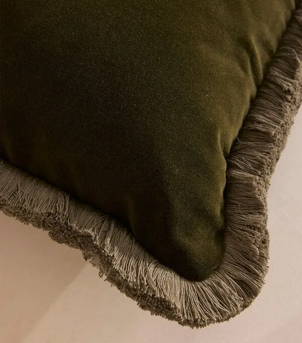 SOHO HOME Velvet Margeaux Cushion - Green