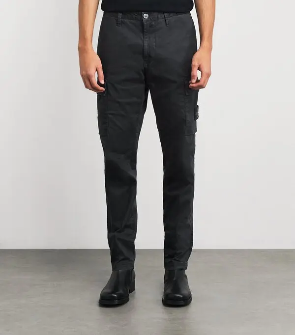 Stone Island Stretch-cotton Cargo Trousers
