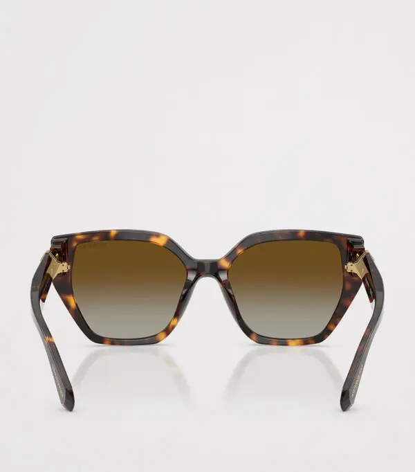 SWAROVSKI Sk6044u Irregular Sunglasses With Crystal Embellishments