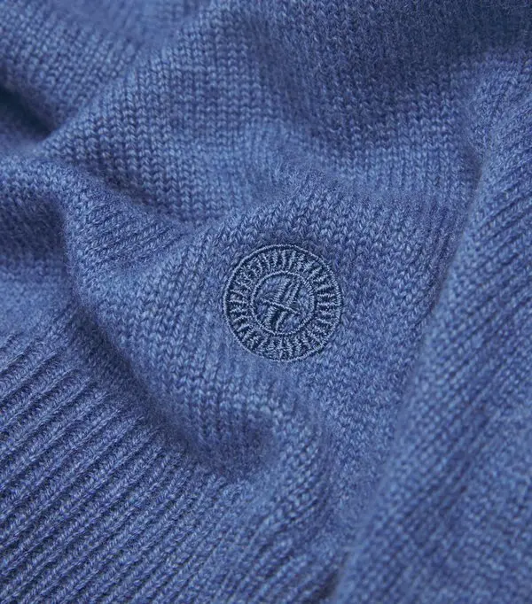 Harrods Cashmere Hoodie - Blue