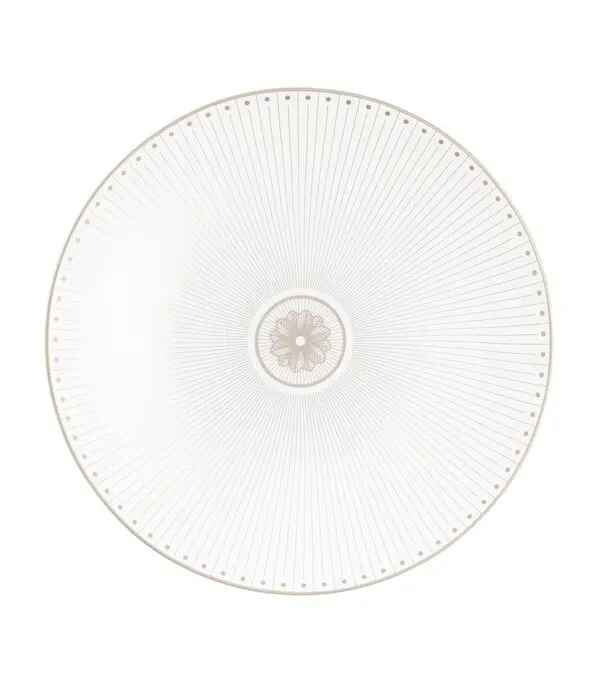 Christofle Porcelain Malmaison Platinum Impériale Dessert Plate