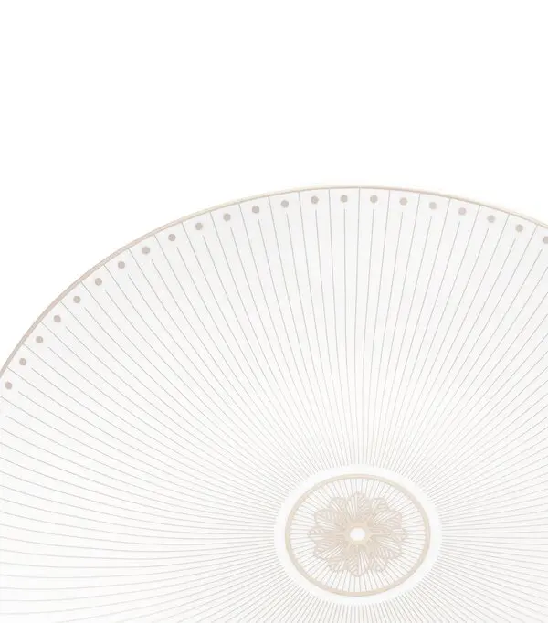 Christofle Porcelain Malmaison Platinum Impériale Dessert Plate
