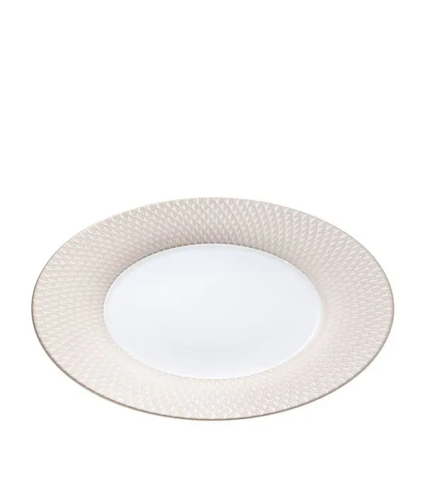 Christofle Porcelain Malmaison Platinum Impériale Underplate