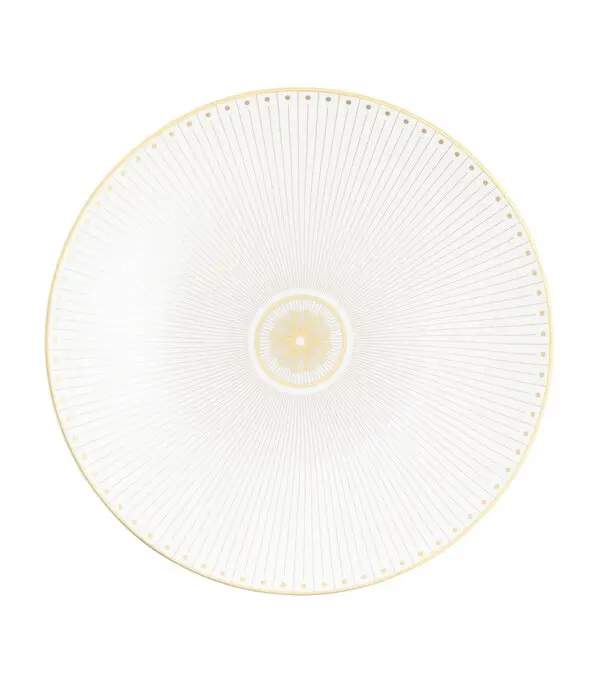 Christofle Porcelain Malmaison Platinum Impériale Dessert Plate