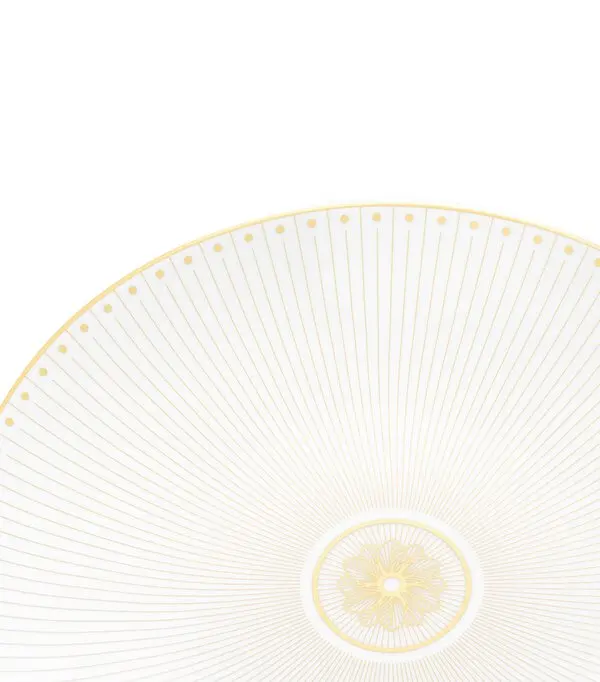 Christofle Porcelain Malmaison Platinum Impériale Dessert Plate
