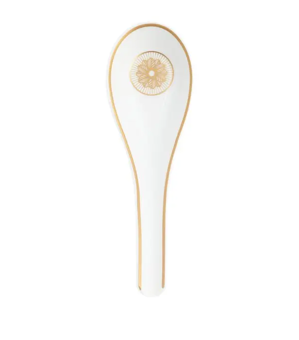Christofle Porcelain Malmaison Platinum Impériale Chinese Spoon - Silver