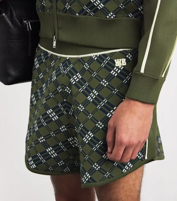 WALES BONNER Power Check Knit Shorts