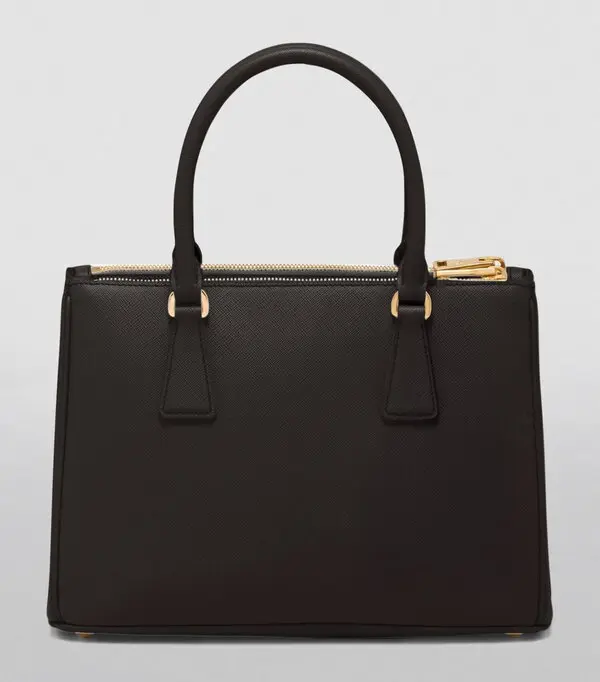 Prada Medium Leather Galleria Top-handle Bag - Black