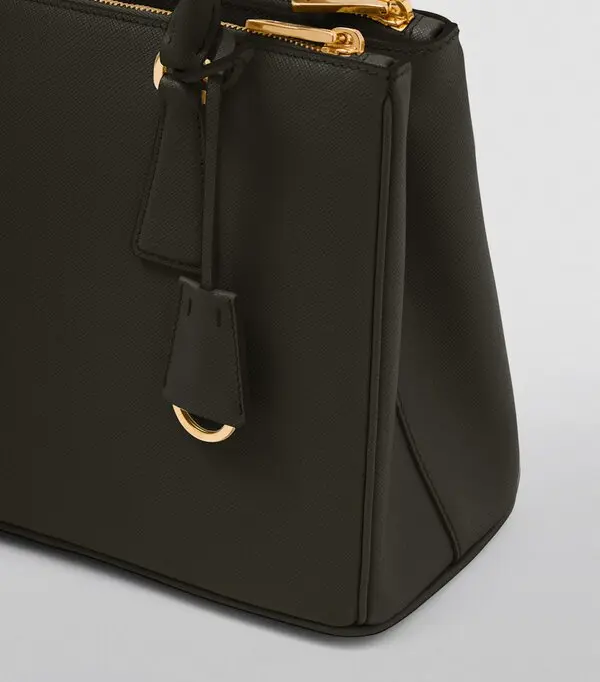 Prada Medium Leather Galleria Top-handle Bag - Black